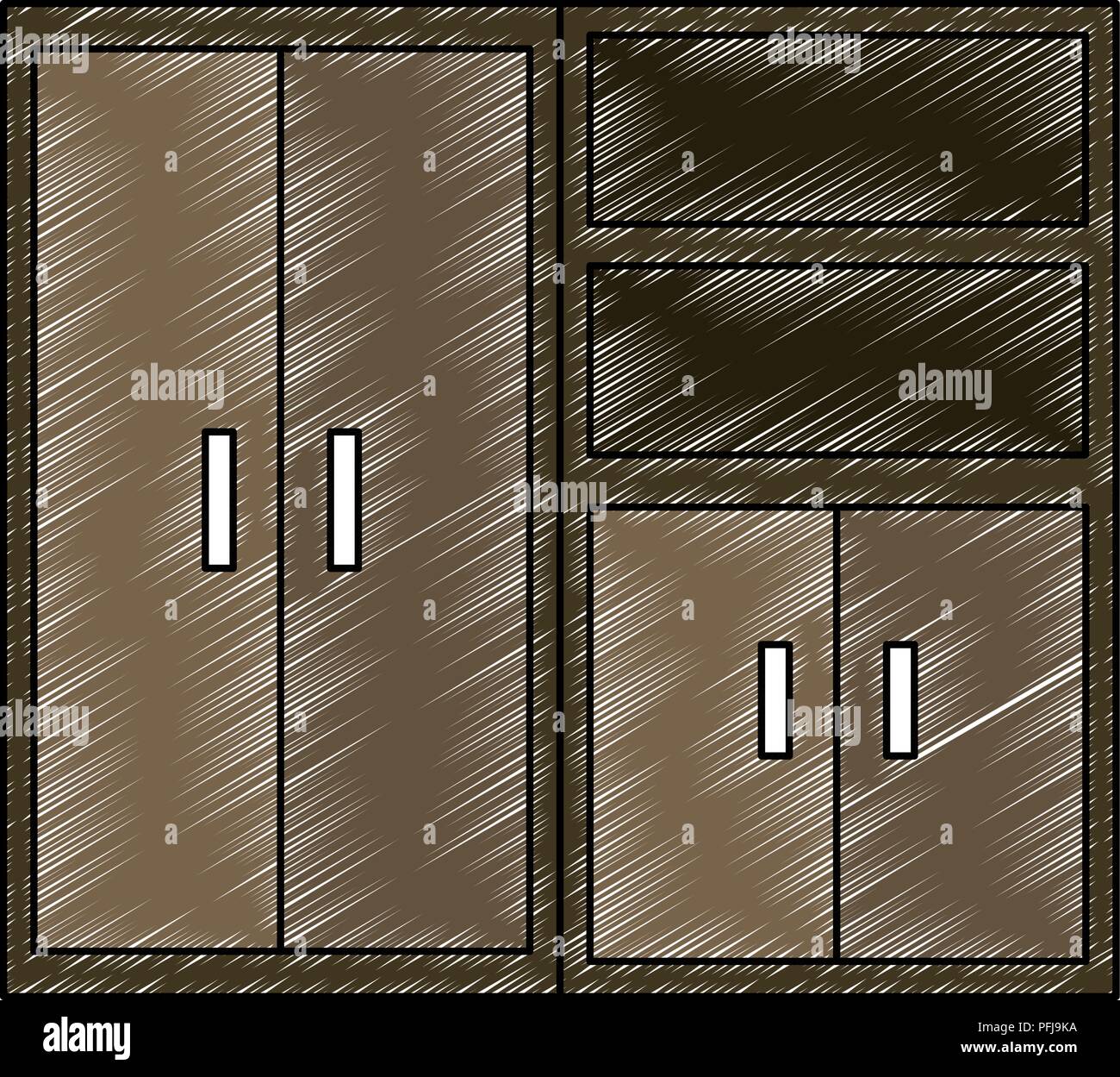 Kitchen organization drawer Stock Vector Images - Alamy