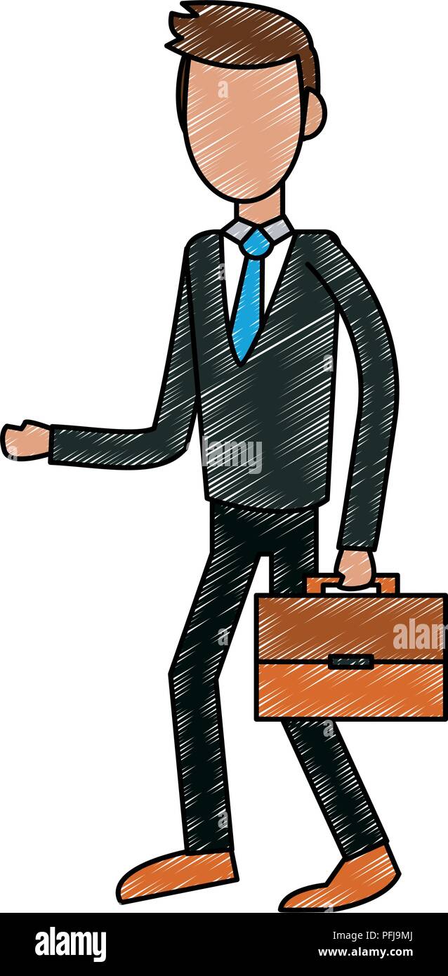 Executive businessman avatar scribble Stock Vector Image & Art - Alamy