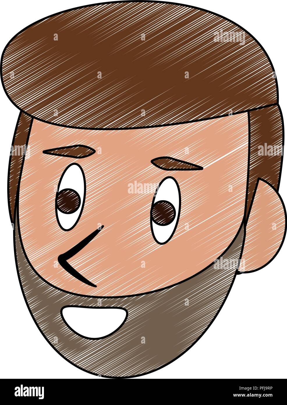 Man face cartoon scribble Stock Vector Image & Art - Alamy