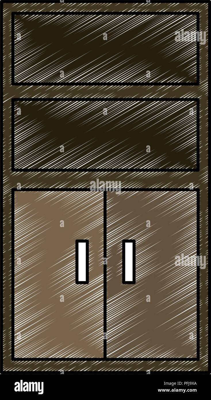 Empty cabinet isolated scribble Stock Vector Image & Art - Alamy
