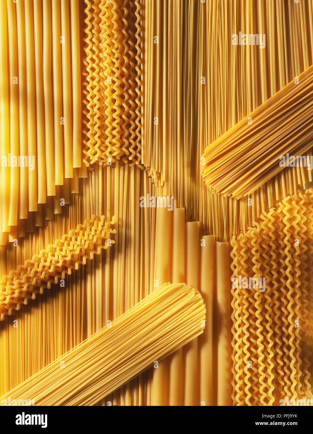 Selection of long pasta Stock Photo - Alamy