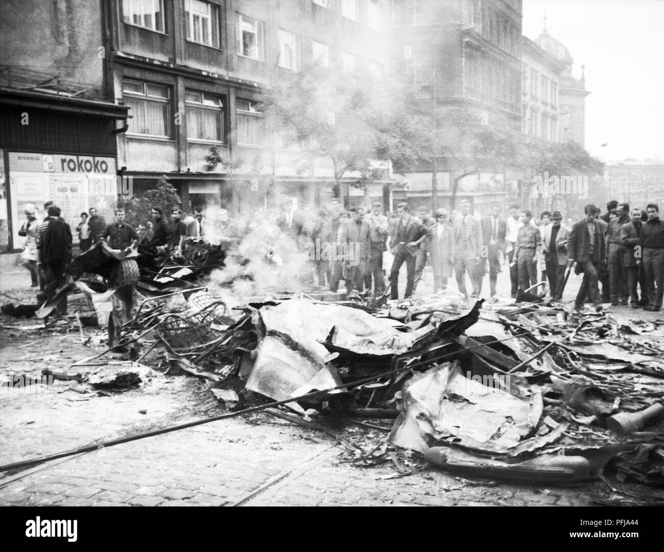 Soviet occupation 1968 Black and White Stock Photos & Images - Alamy