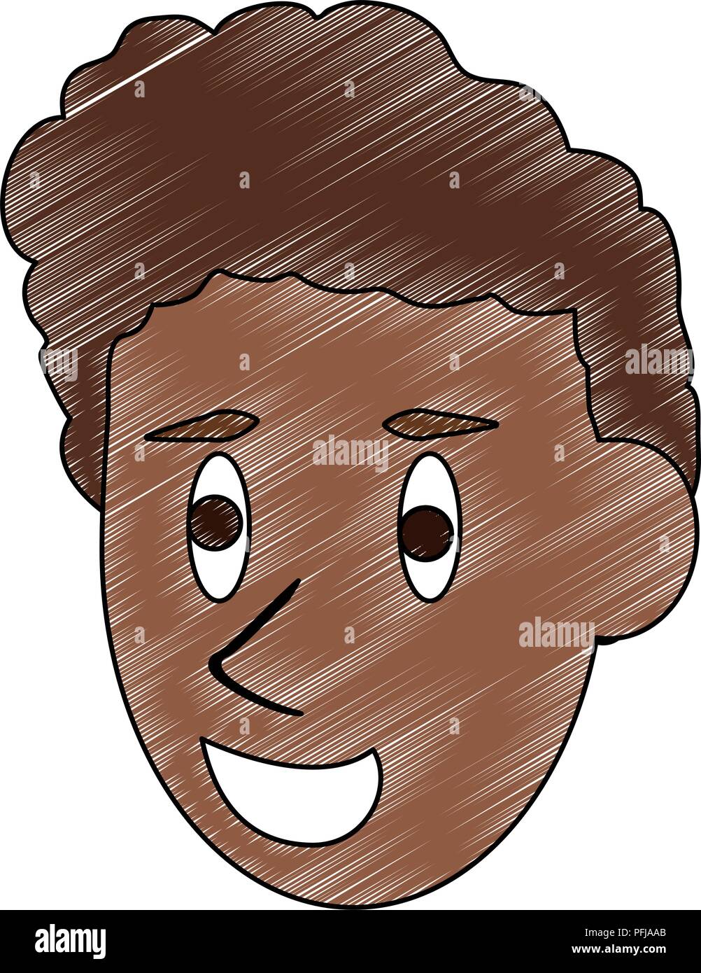 Man face cartoon scribble Stock Vector Image & Art - Alamy
