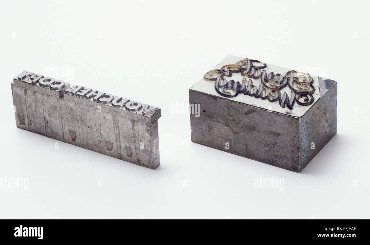 Two printing blocks hi-res stock photography and images - Alamy