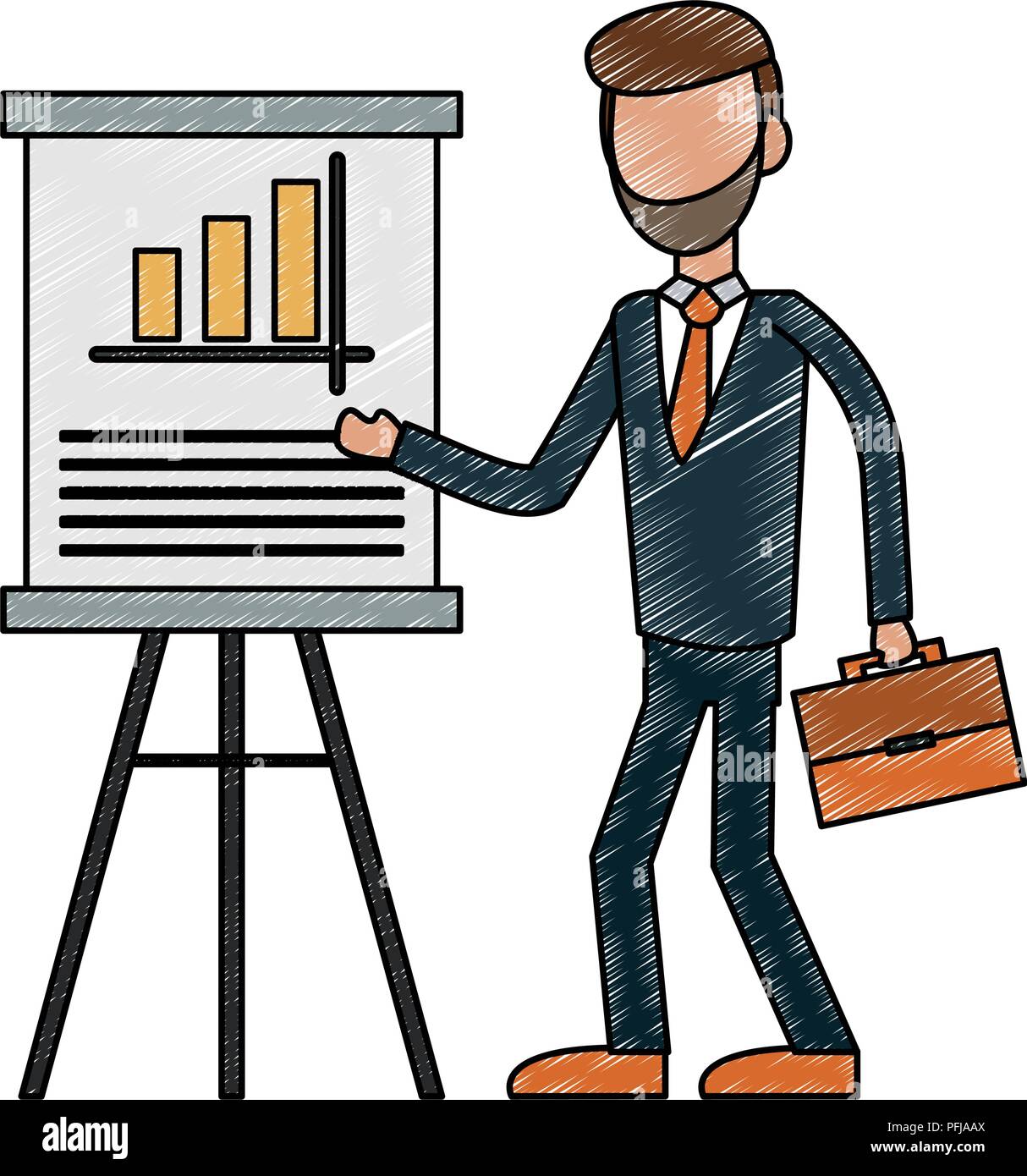 Executive businessman avatar scribble Stock Vector Image & Art - Alamy