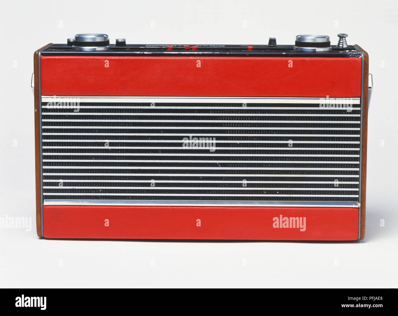 Red portable radio Stock Photo - Alamy
