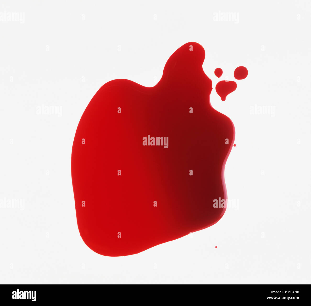Blob of red paint Stock Photo - Alamy