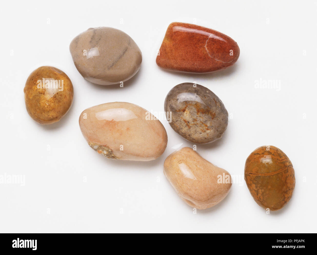Collection of smooth pebbles Stock Photo - Alamy