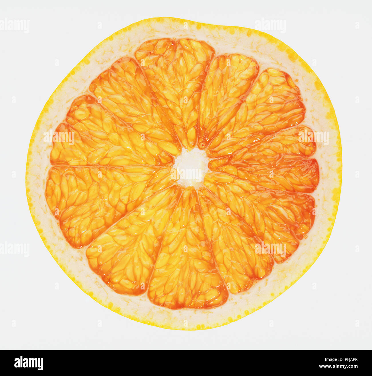 Orange slice, cross-section Stock Photo - Alamy