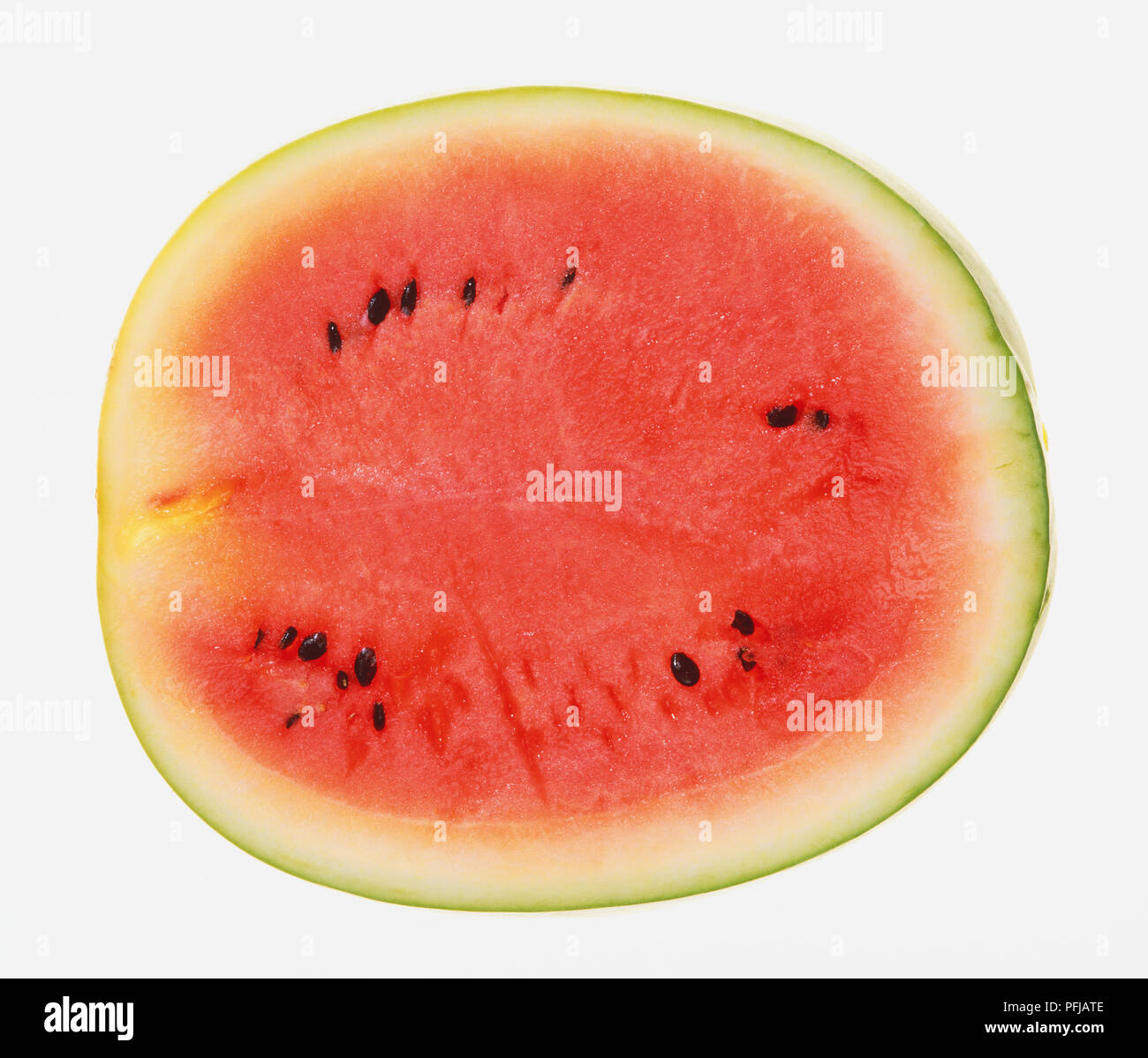 Watermelon half, cross-section Stock Photo - Alamy