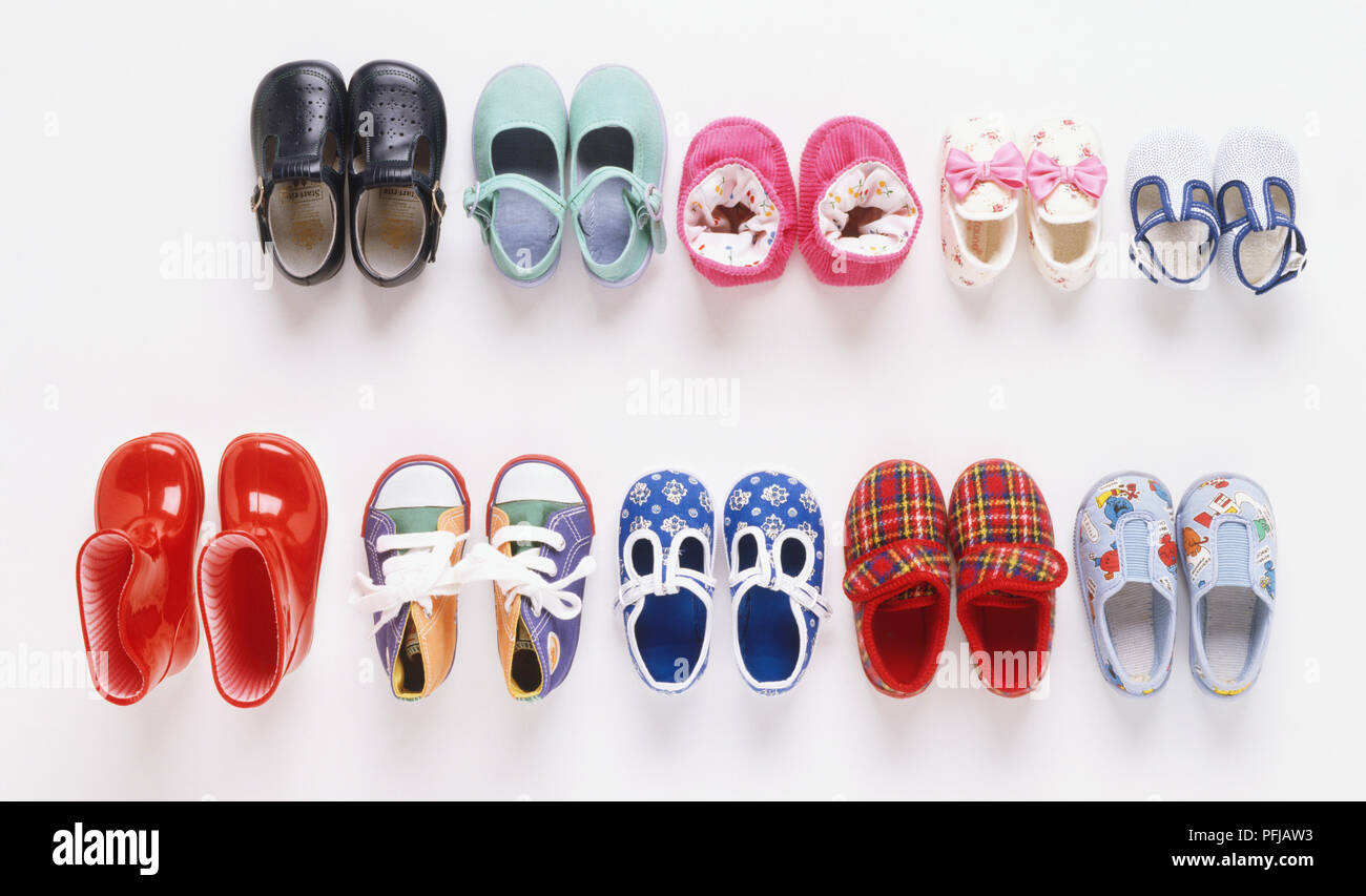 Ten pairs of children's shoes and boots, including trainers and ...