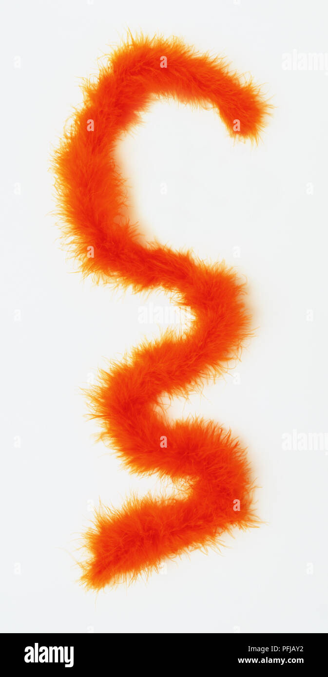 Length of red fluffy material Stock Photo - Alamy