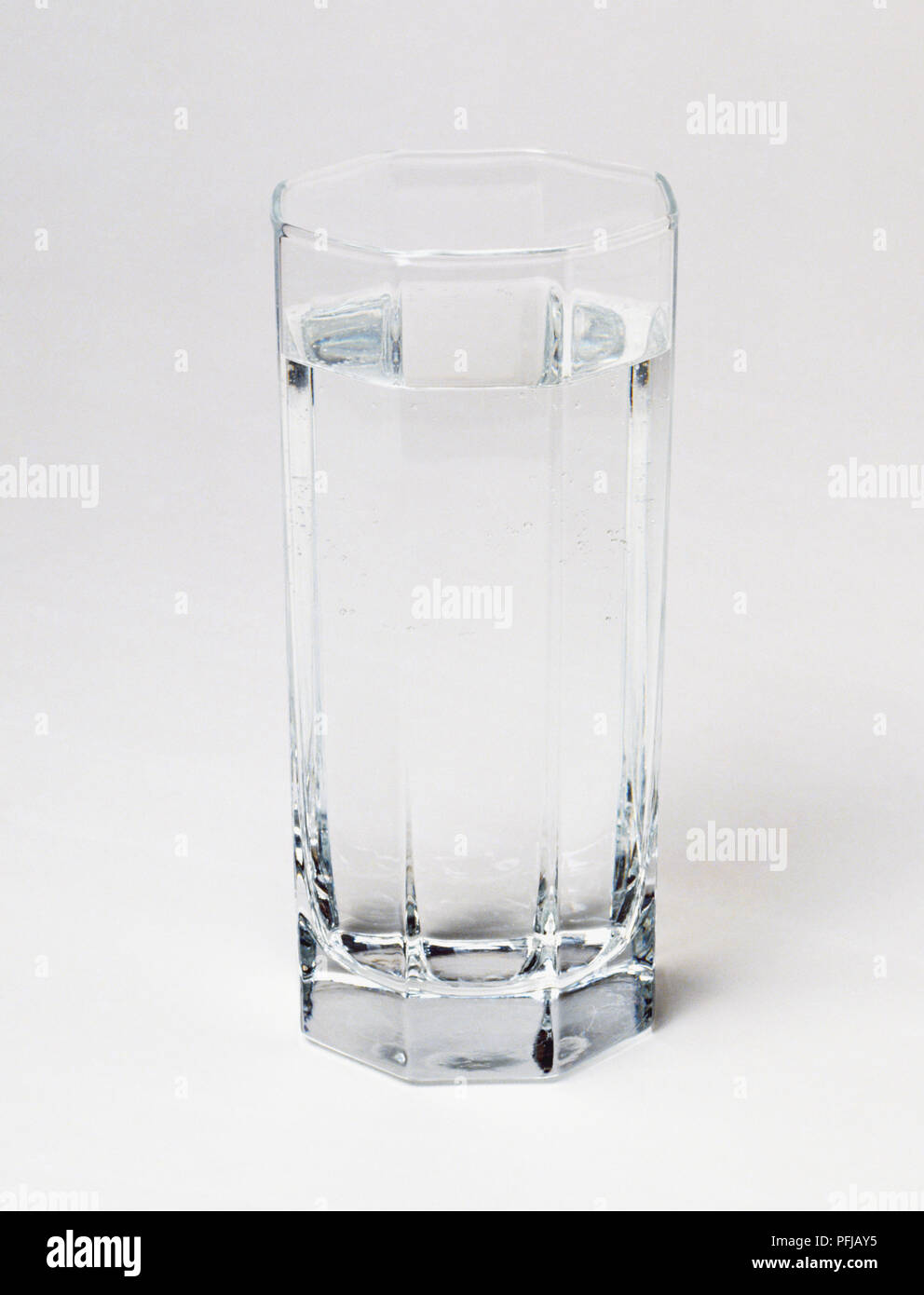 Glass full of water Stock Photo - Alamy