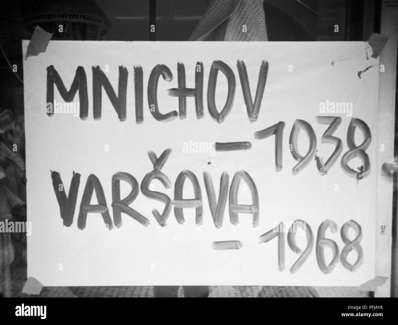 Soviet invasion to czechoslovakia Black and White Stock Photos & Images ...