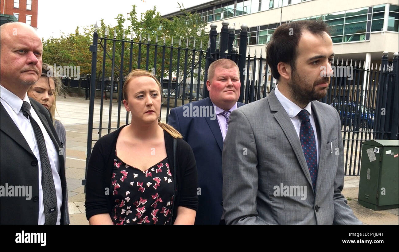 Colin Whyte (left, Debbie's father) and middle Louise Whyte (centre ...