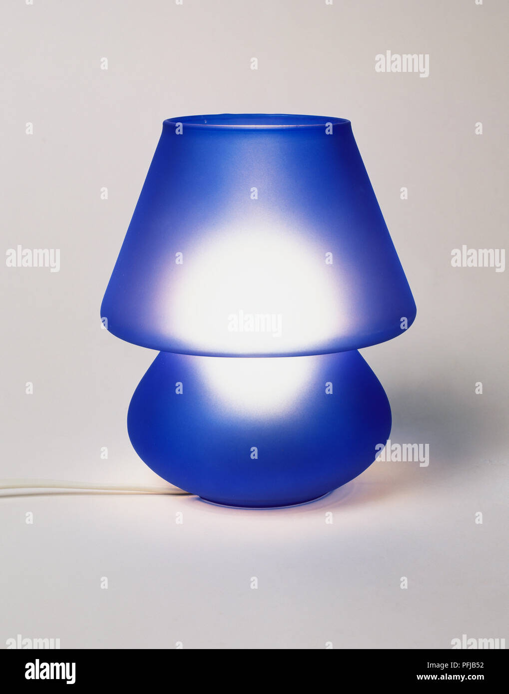 Blue desk lamp Stock Photo - Alamy