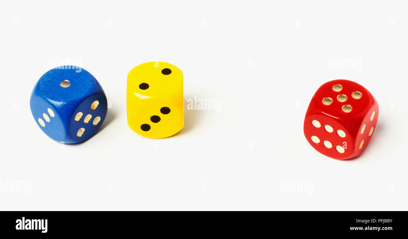 Dice primary colours hi-res stock photography and images - Alamy
