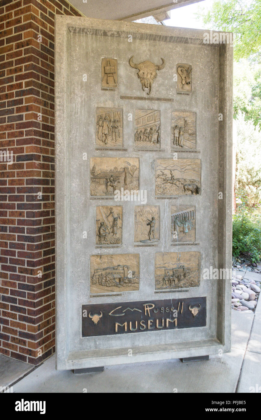 C.M. Russell Museum is in Great Falls, Montana, USA Stock Photo - Alamy