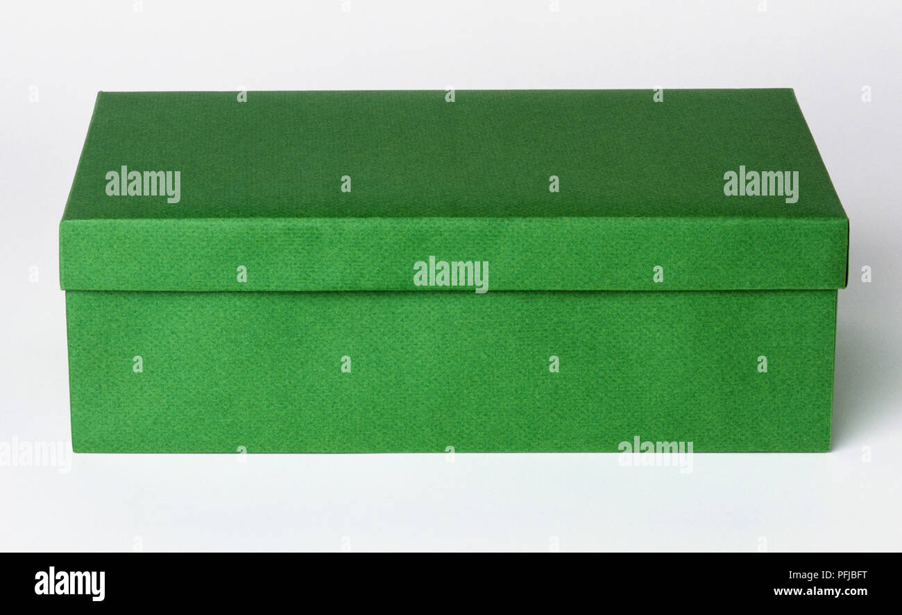 Green carboard box Stock Photo - Alamy