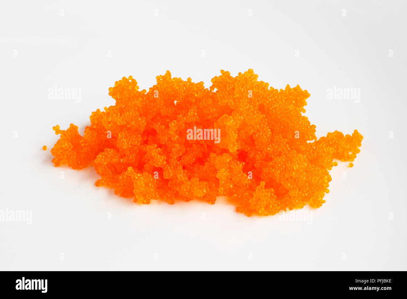 Tobiko fish roe, close-up Stock Photo - Alamy