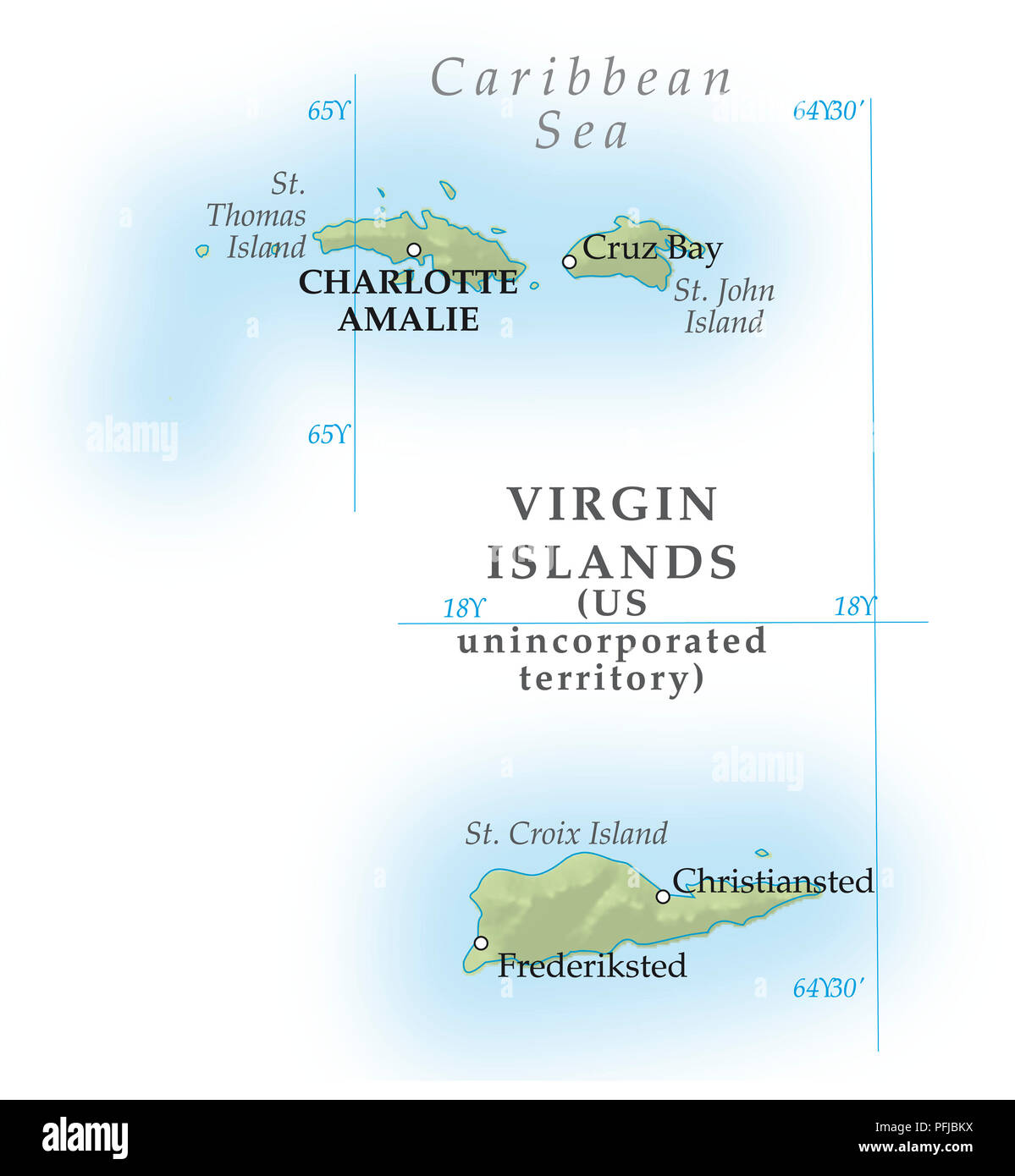 Us Virgin Islands Map Geography Of Us Virgin Islands Map Of Us
