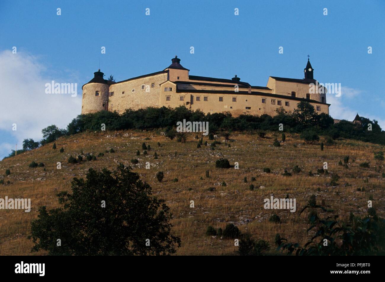 Slovakia, Roznava, Krasna Horka Castle, medieval castle on hilltop ...