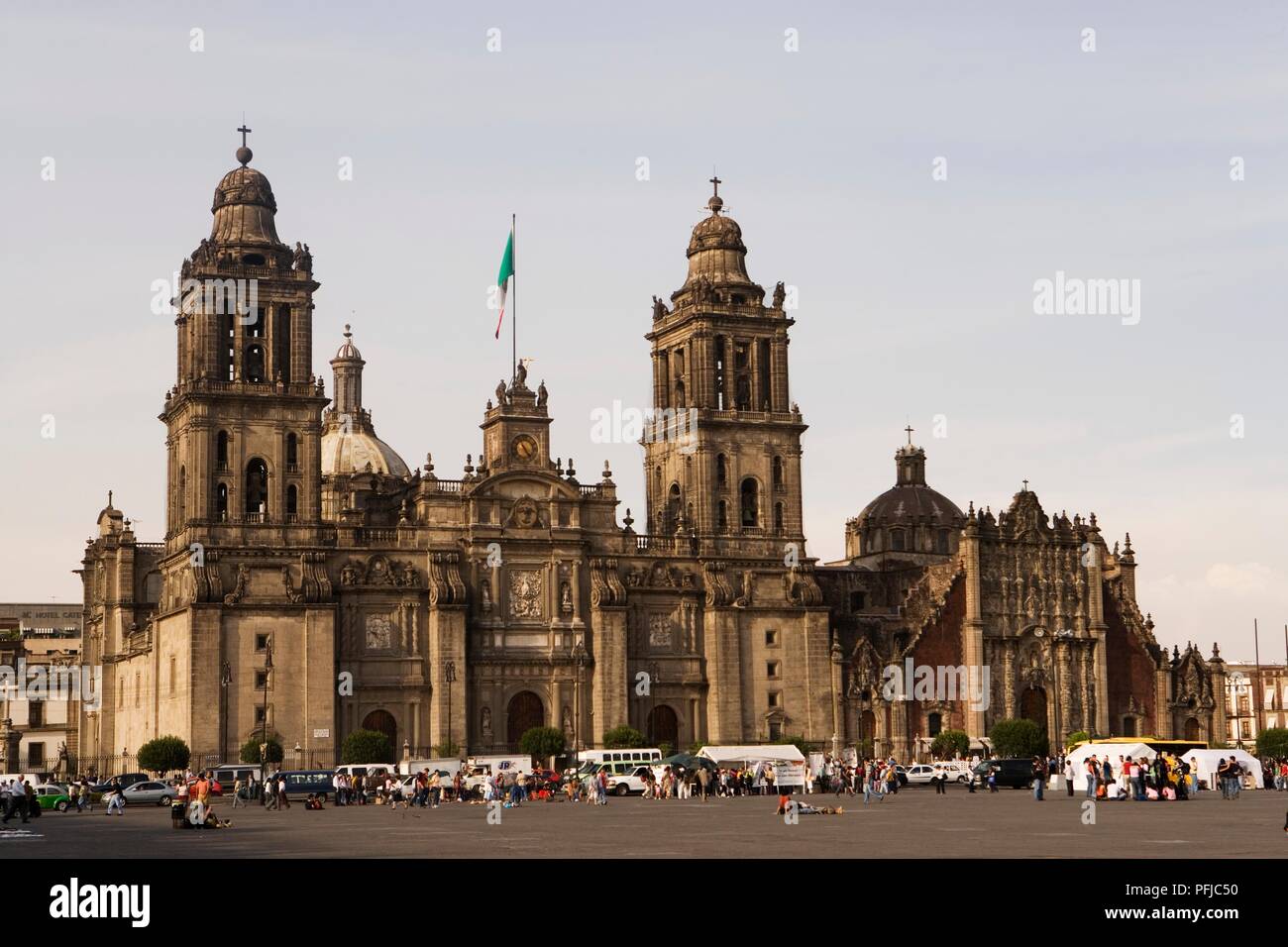 Mexico, Mexico City, Catedral Metropolitana, baroque facade Stock Photo ...