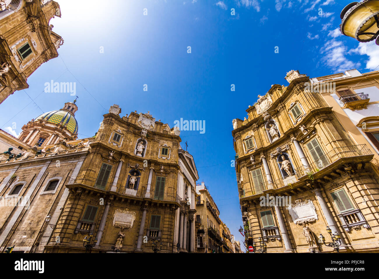Quattro Canti, (Piazza Vigliena), is a Baroque square in Palermo ...