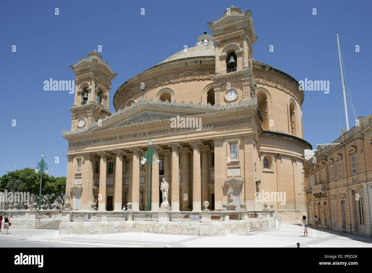 Malta, Mosta, Rotunda of St Marija Assunta (Mosta Dome), 19th century facade Stock Photo - Alamy