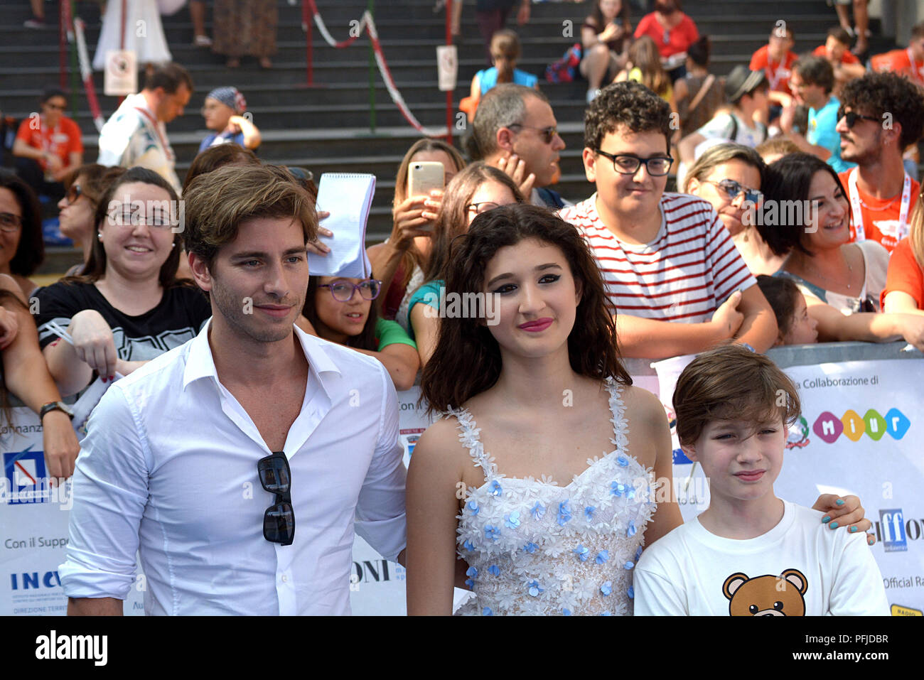 Giffoni Valle Piana, Sa, Italy - July 24, 2018 : Cast Tv Series Heidi ...