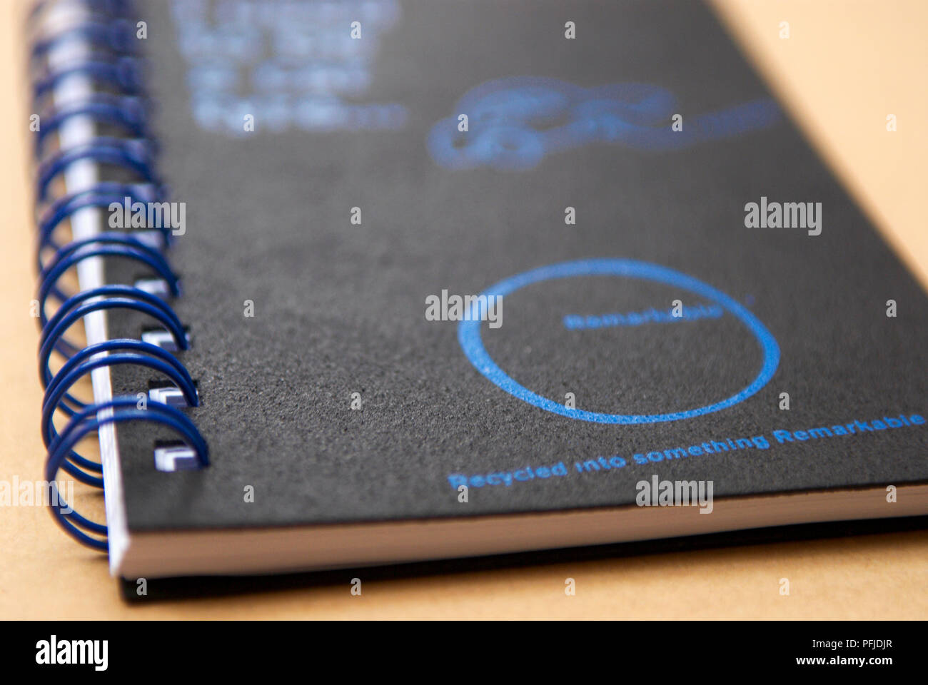 Notebook cover recycled from car tyre Stock Photo - Alamy