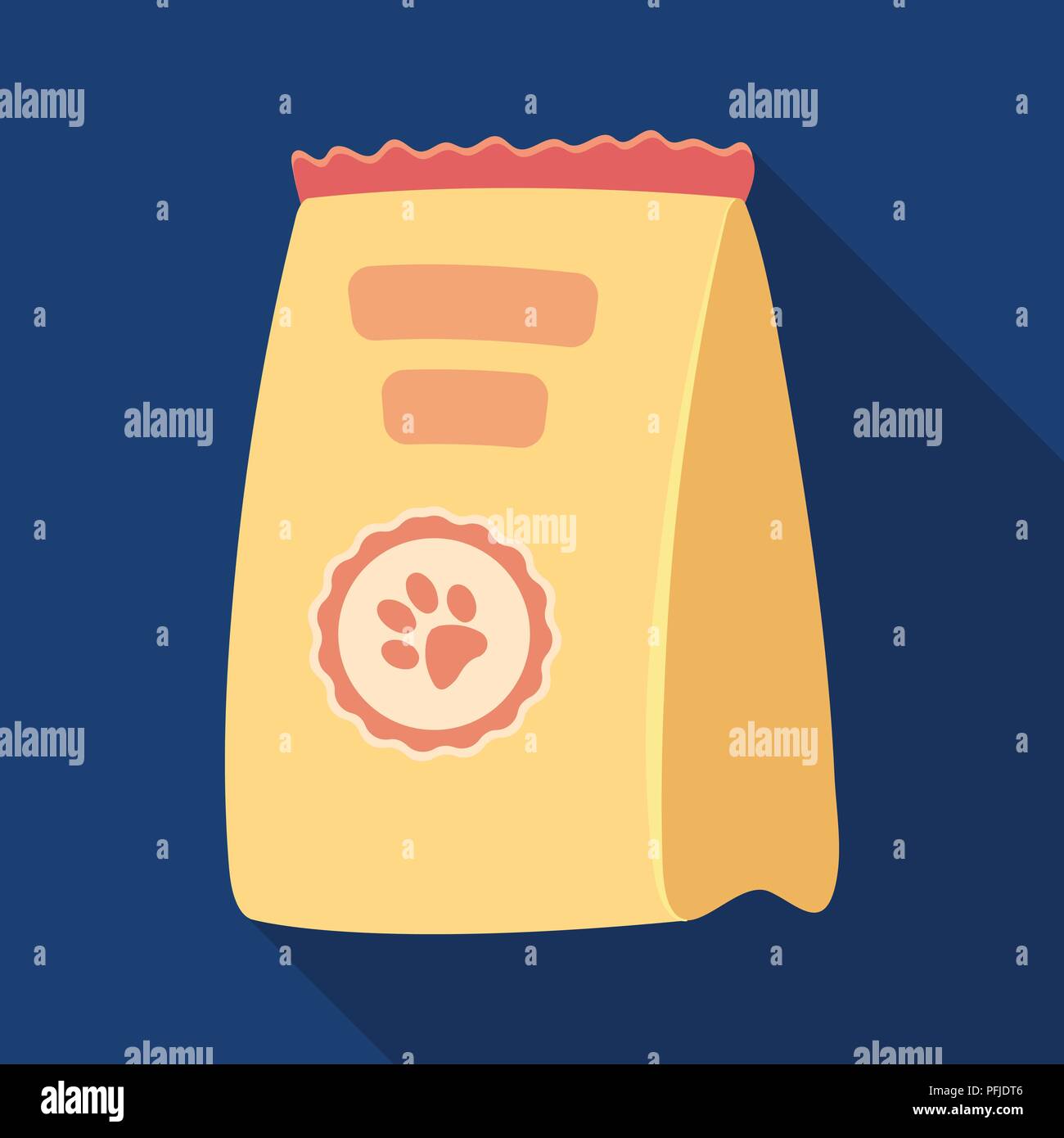 Animal feed package.Pet shop single icon in black style vector symbol ...