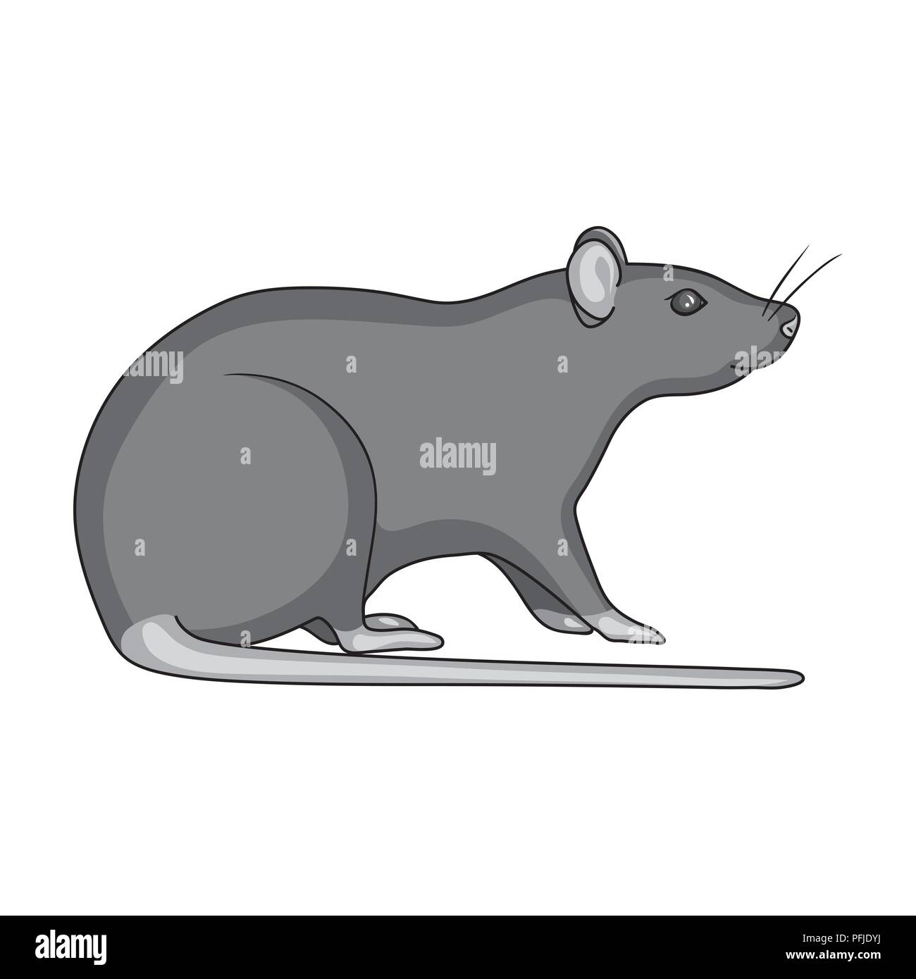 Rodent rat single icon in monochrome style for design.Pest Control ...