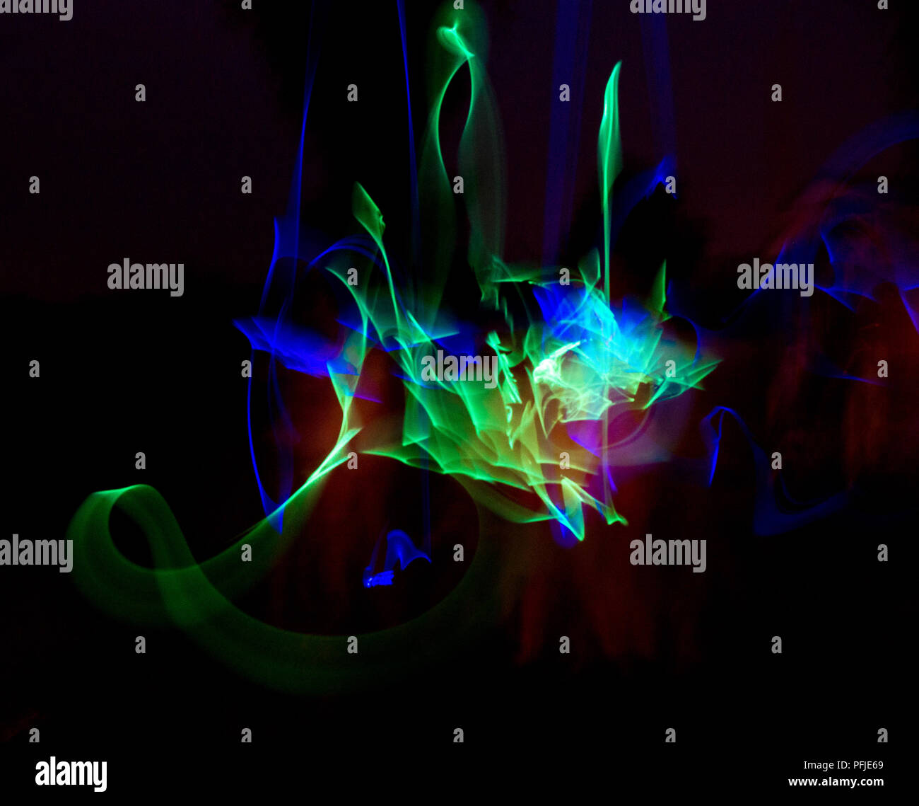 Blue light trails hi-res stock photography and images - Alamy