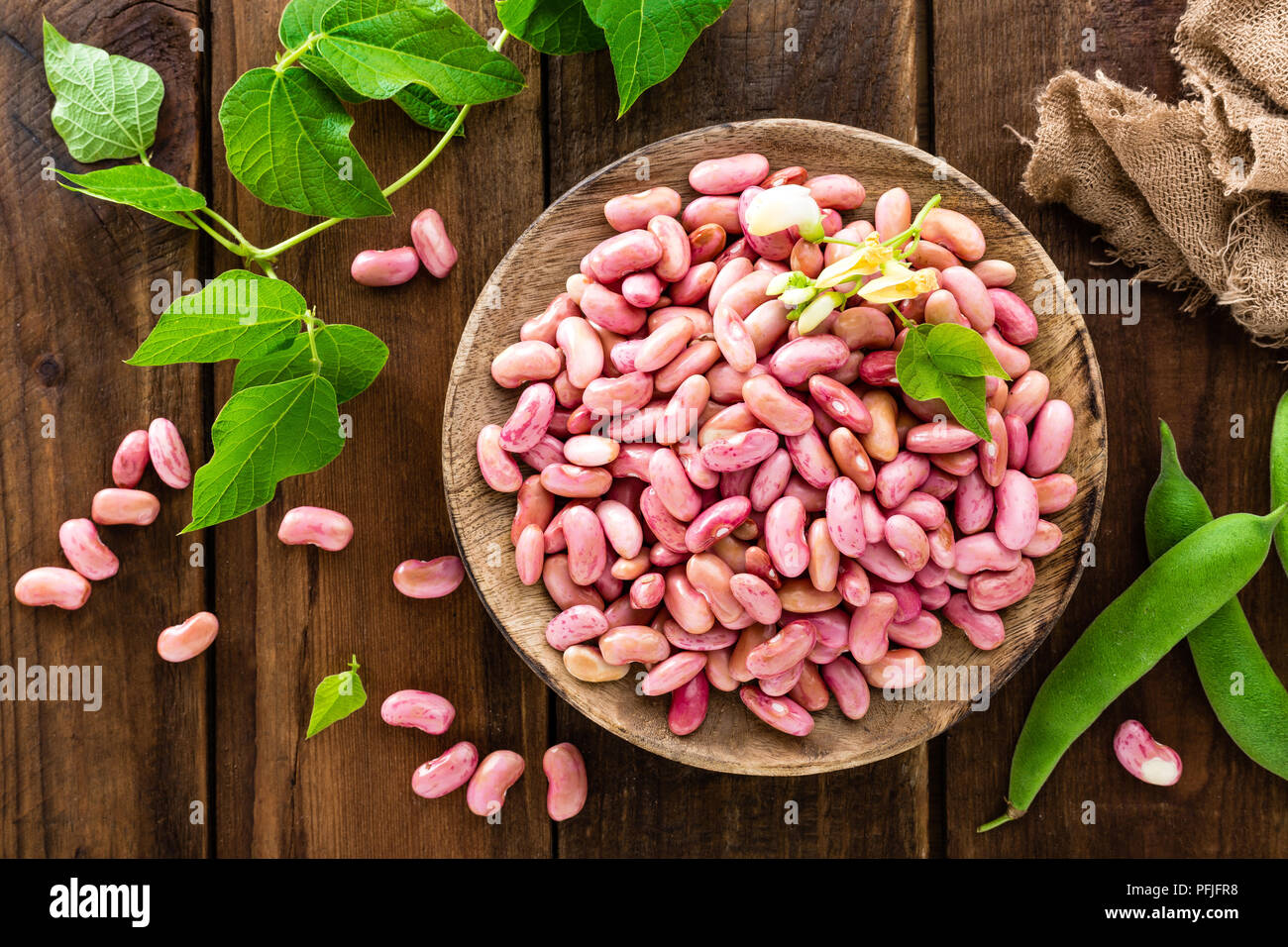 Red kidney beans. Haricot bean Stock Photo - Alamy