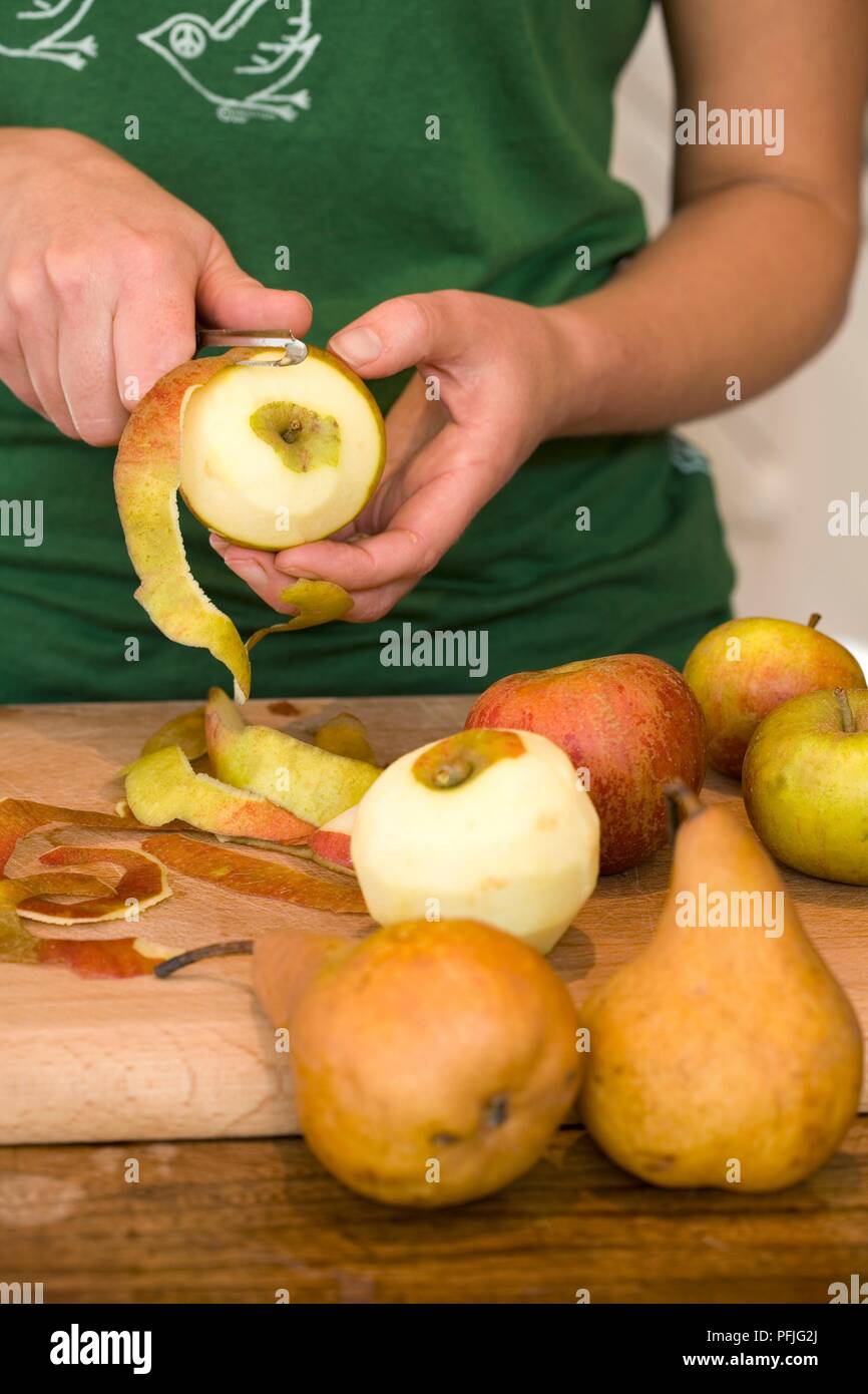 Peeling pears hi-res stock photography and images - Alamy