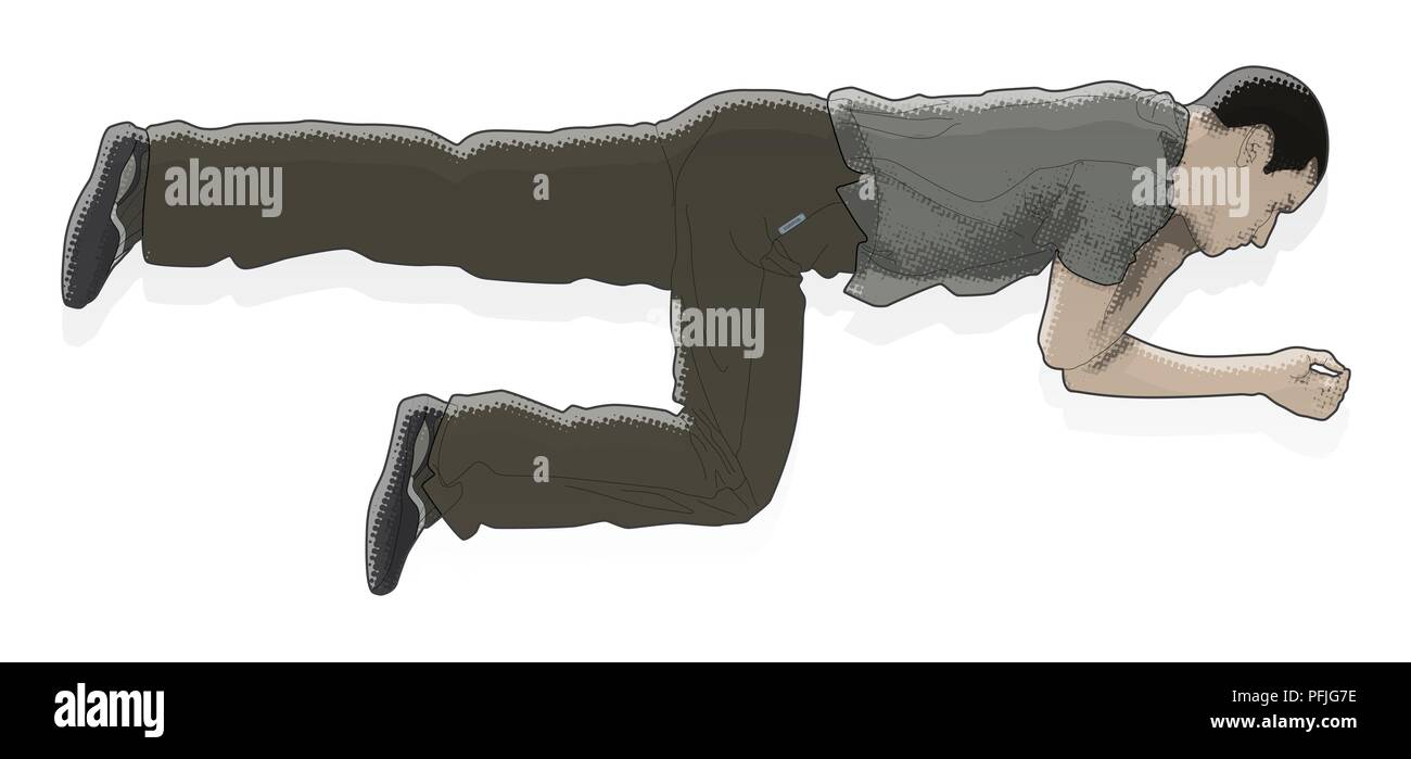 First aid recovery position hi-res stock photography and images - Alamy