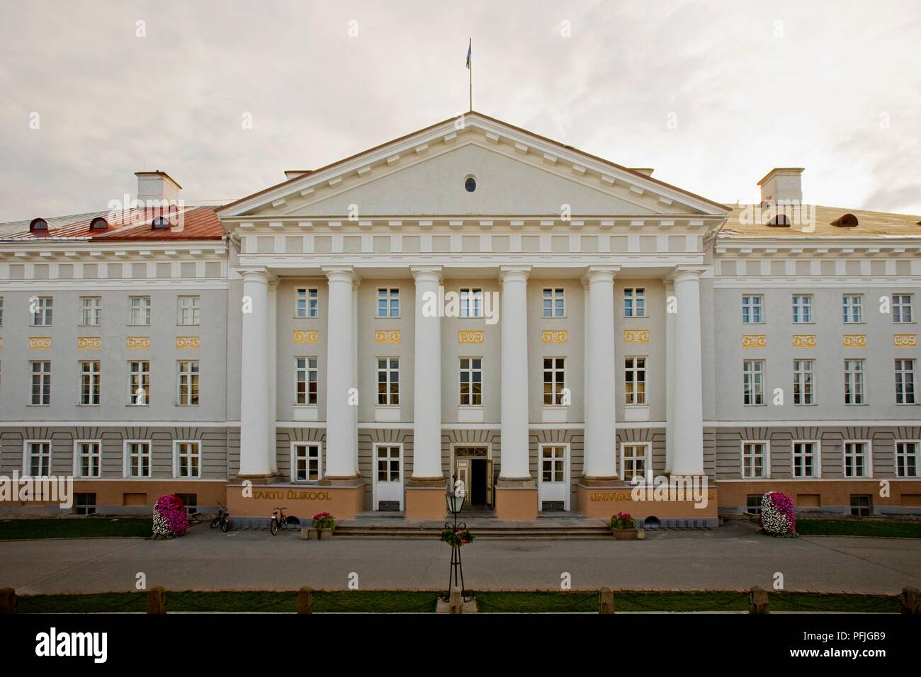 Estonia, Tartu, Tartu University, facade Stock Photo - Alamy