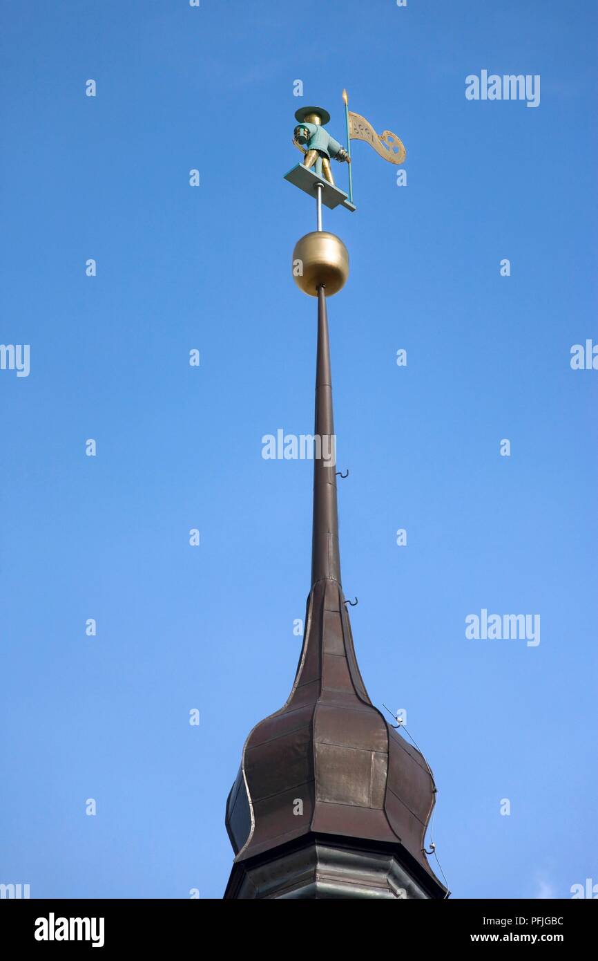 Estonia, Tallinn, Old Town, Vana Toomas (Old Thomas) weather vane over ...