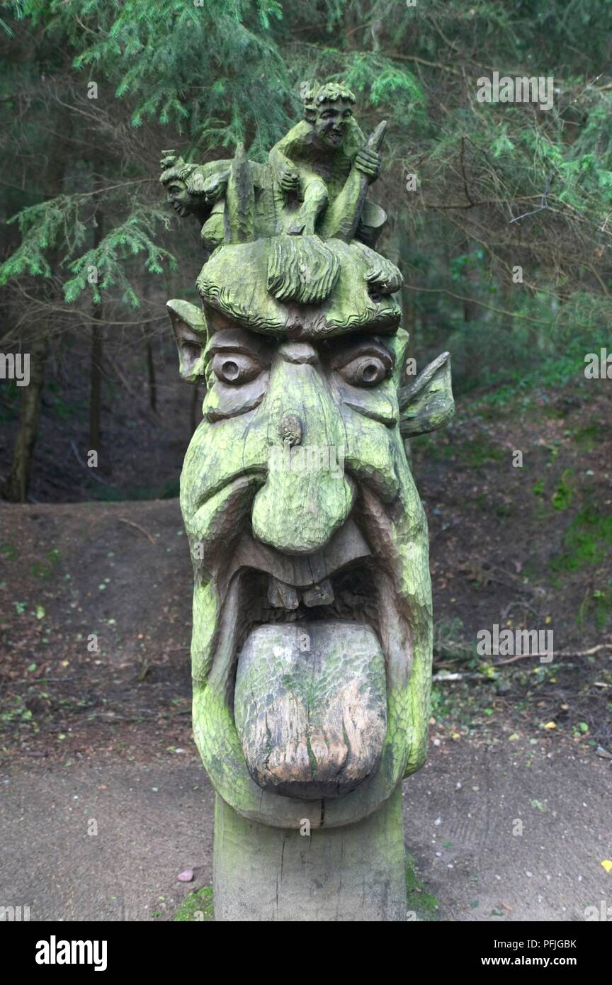 Lithuania, Curonian Spit, Juodkrante, Raganu Kalnas (Witches' Hill ...