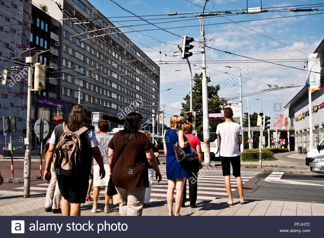 Pedestrian Cross High Resolution Stock Photography and Images - Alamy