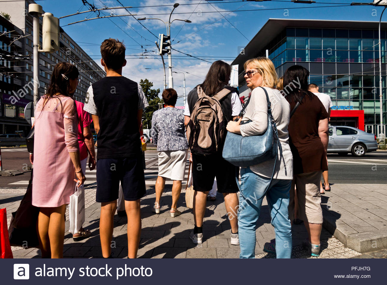 Pedestrian Cross High Resolution Stock Photography and Images - Alamy