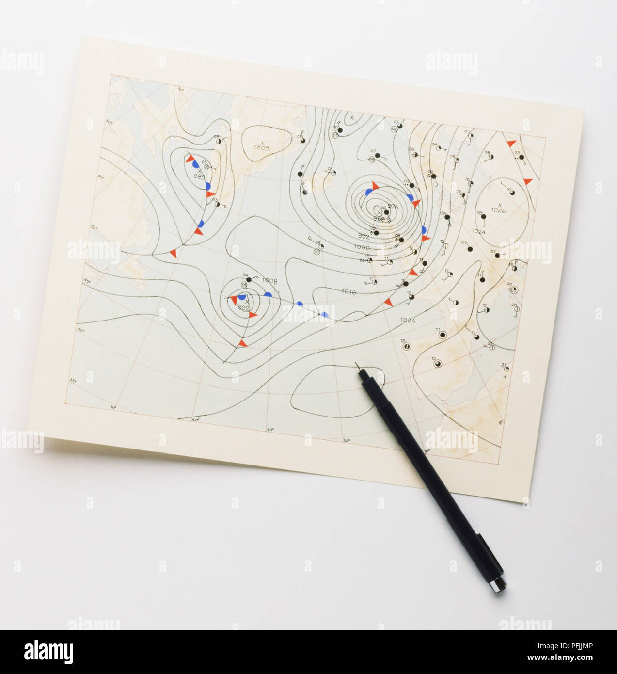 Meteorology chart hi-res stock photography and images - Alamy