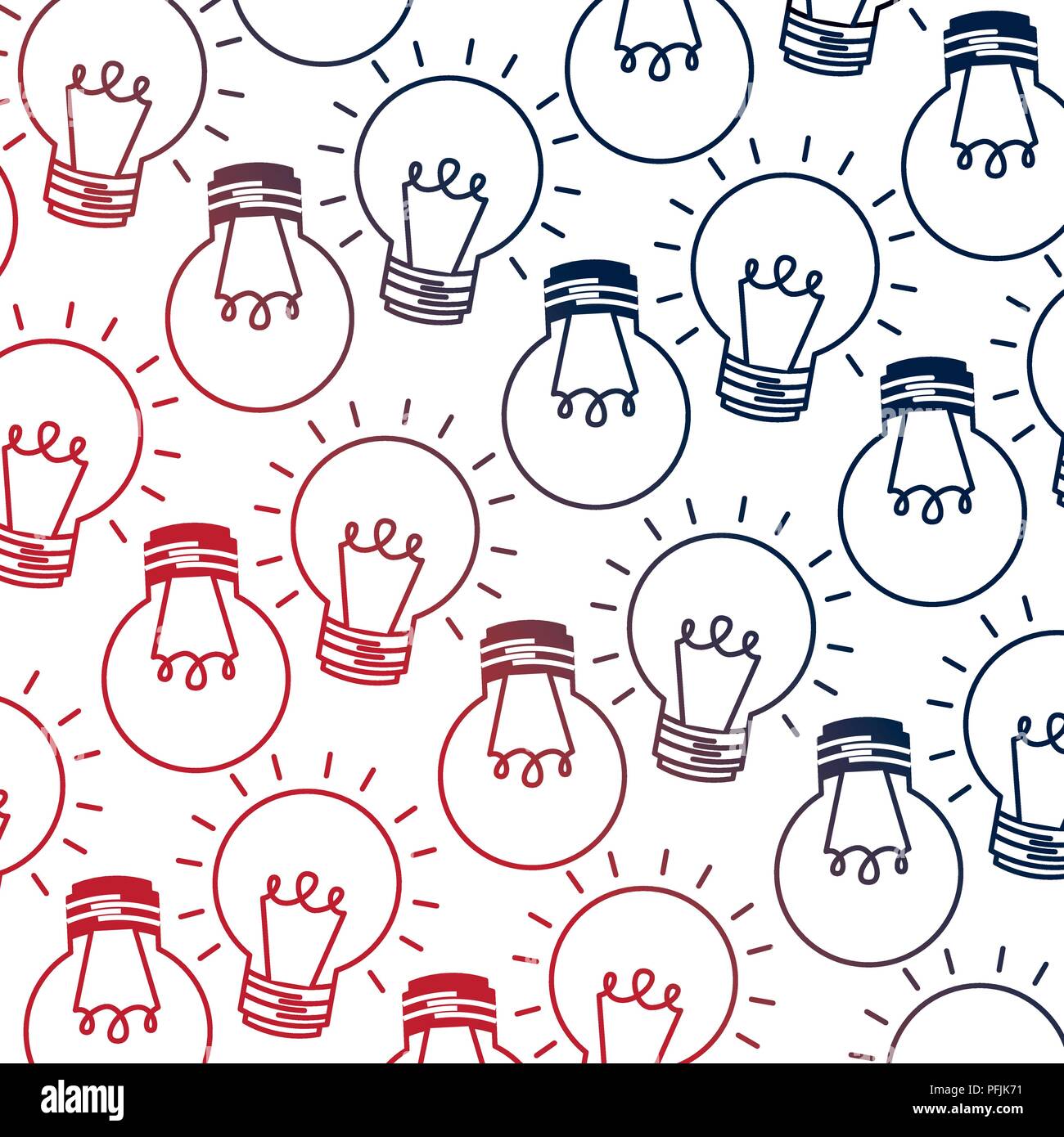 light bulbs energy electricity pattern vector illustration neon image ...