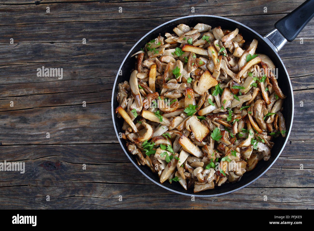 delicious flavor Side dish - Funghi trifolati or fried Boletus ...