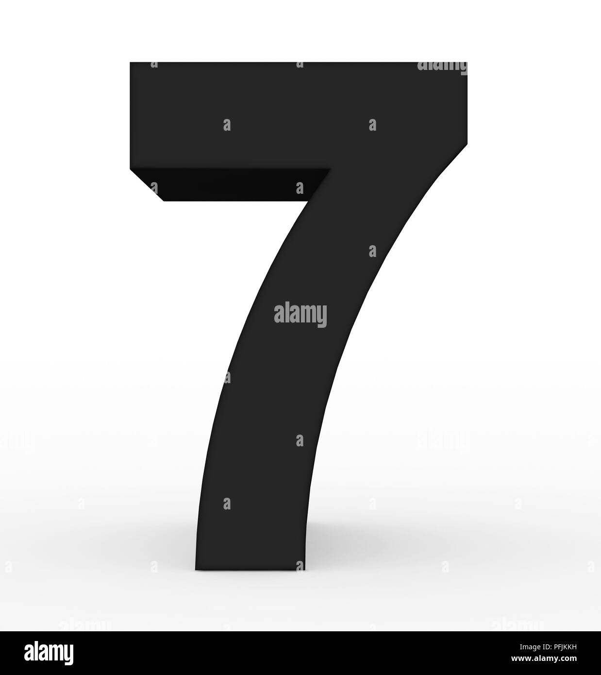 3d number 7 Black and White Stock Photos & Images - Alamy