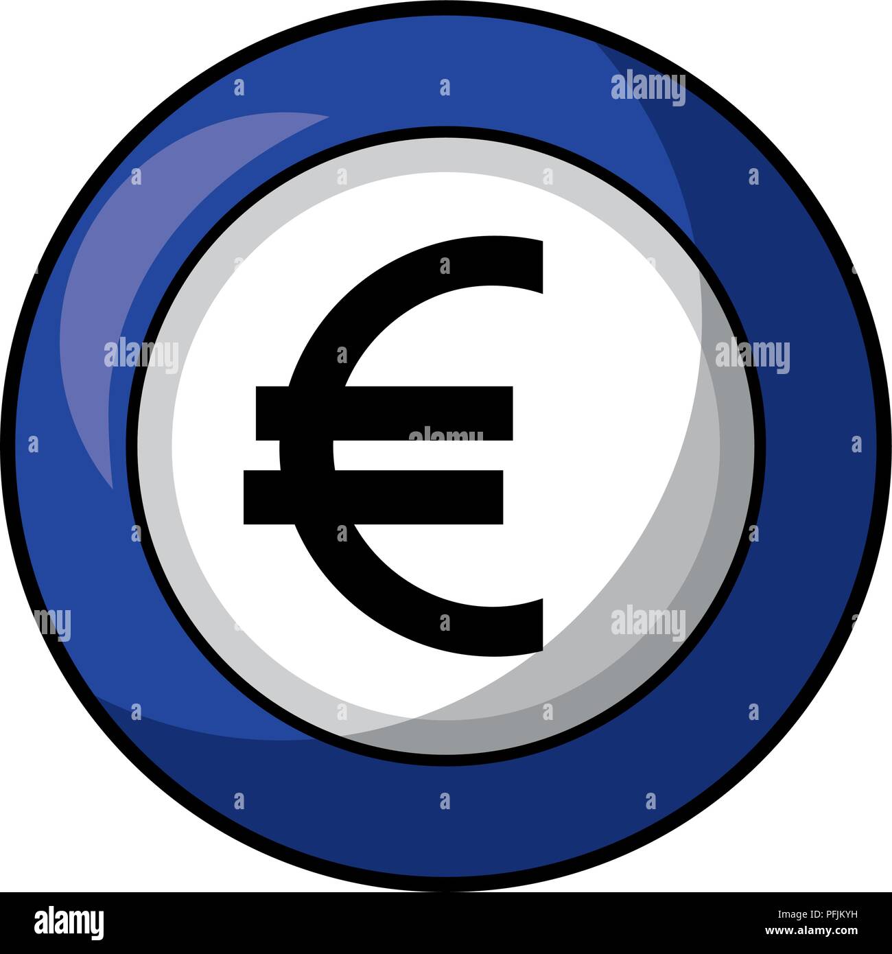 coin euro isolated icon vector illustration design Stock Vector Image ...