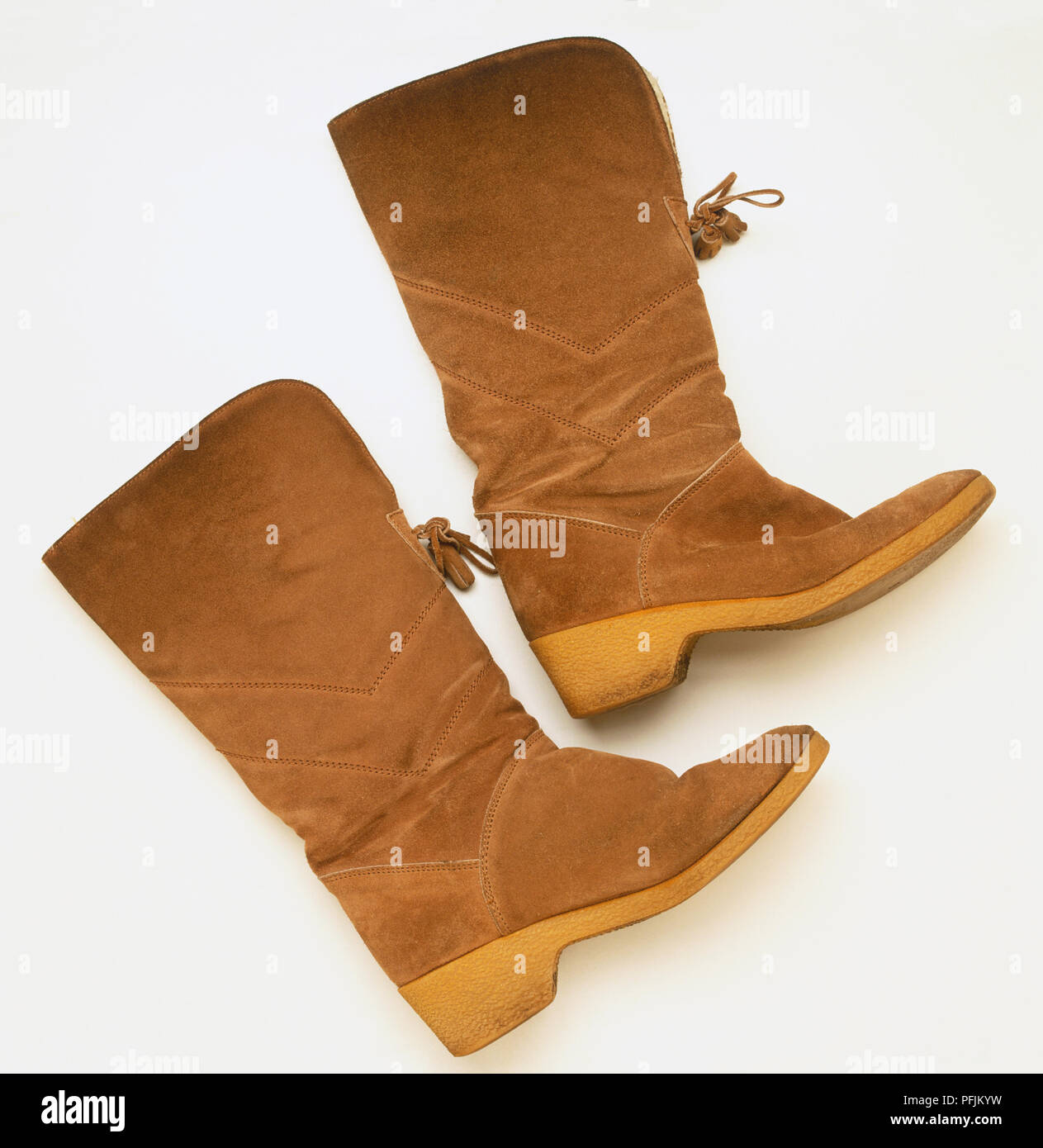 Suede cowboy boots hi-res stock photography and images - Alamy