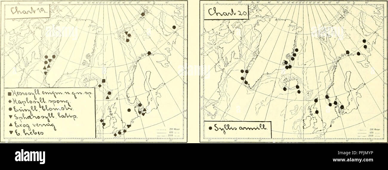 The Danish Ingolf Expedition (1895-1896) studied marine life in the ...