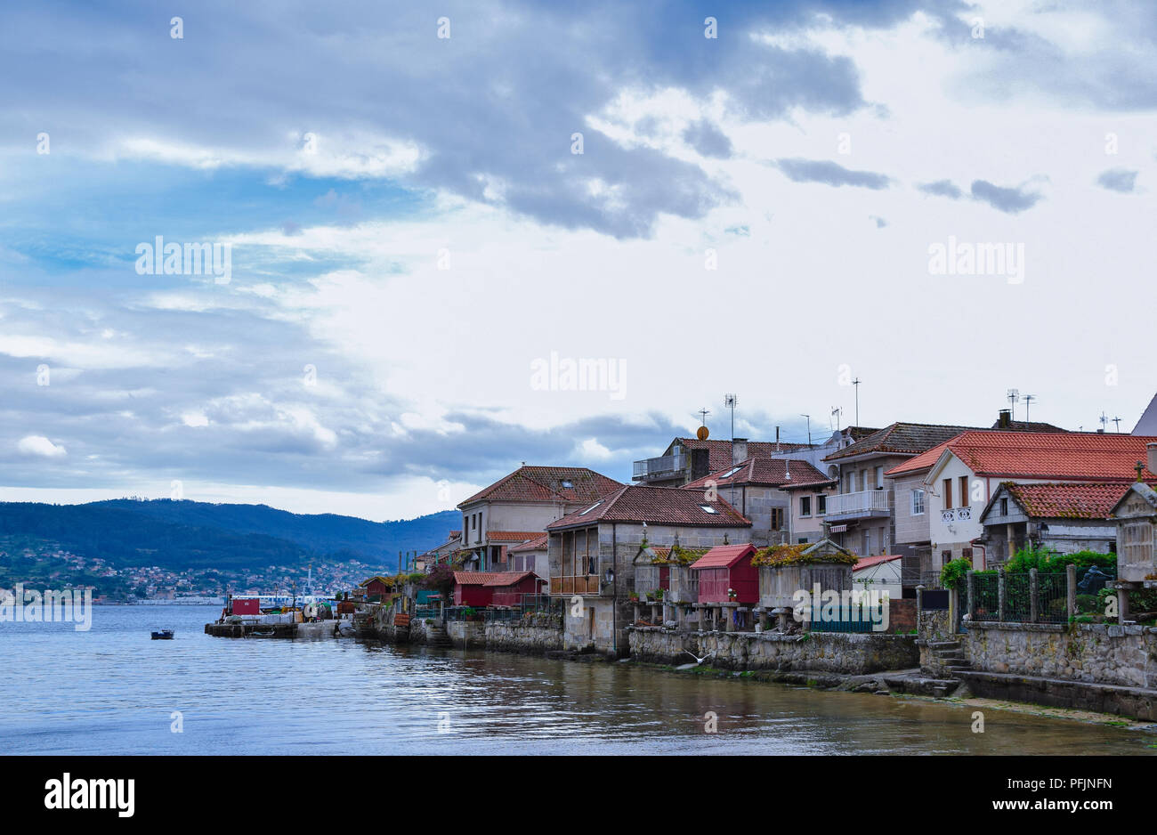Combarro, small and beautiful fishing village of Galicia, Spain Stock ...